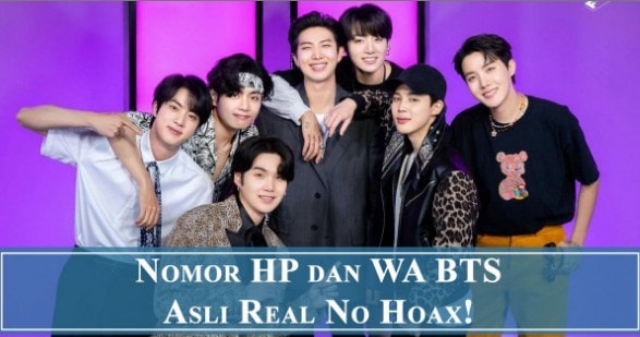 Nomor HP dan Nomor WA BTS Asli Real No Hoax 2023